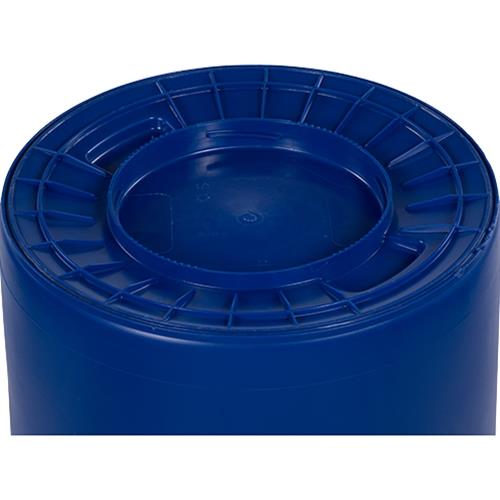 Bronco 44 Gallon Round Recycle Container - Blue, Waste Receptacles ...
