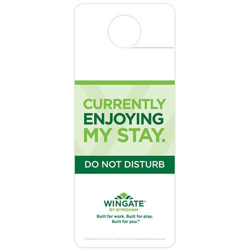 Wingate By Wyndham "Do Not Disturb" Signs, Amenities, Wingate Inn by ...